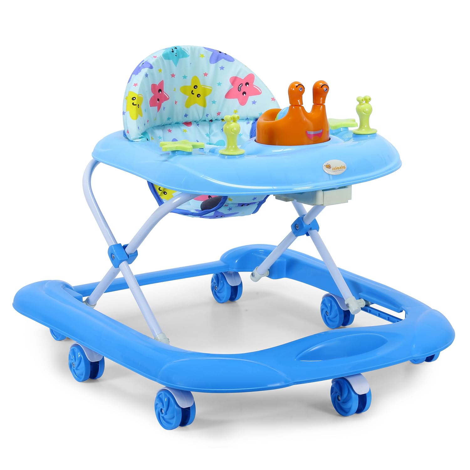 Buy INFANTO Funsteps Baby Walker, 3 Level Height Adjustment, Extra Head ...