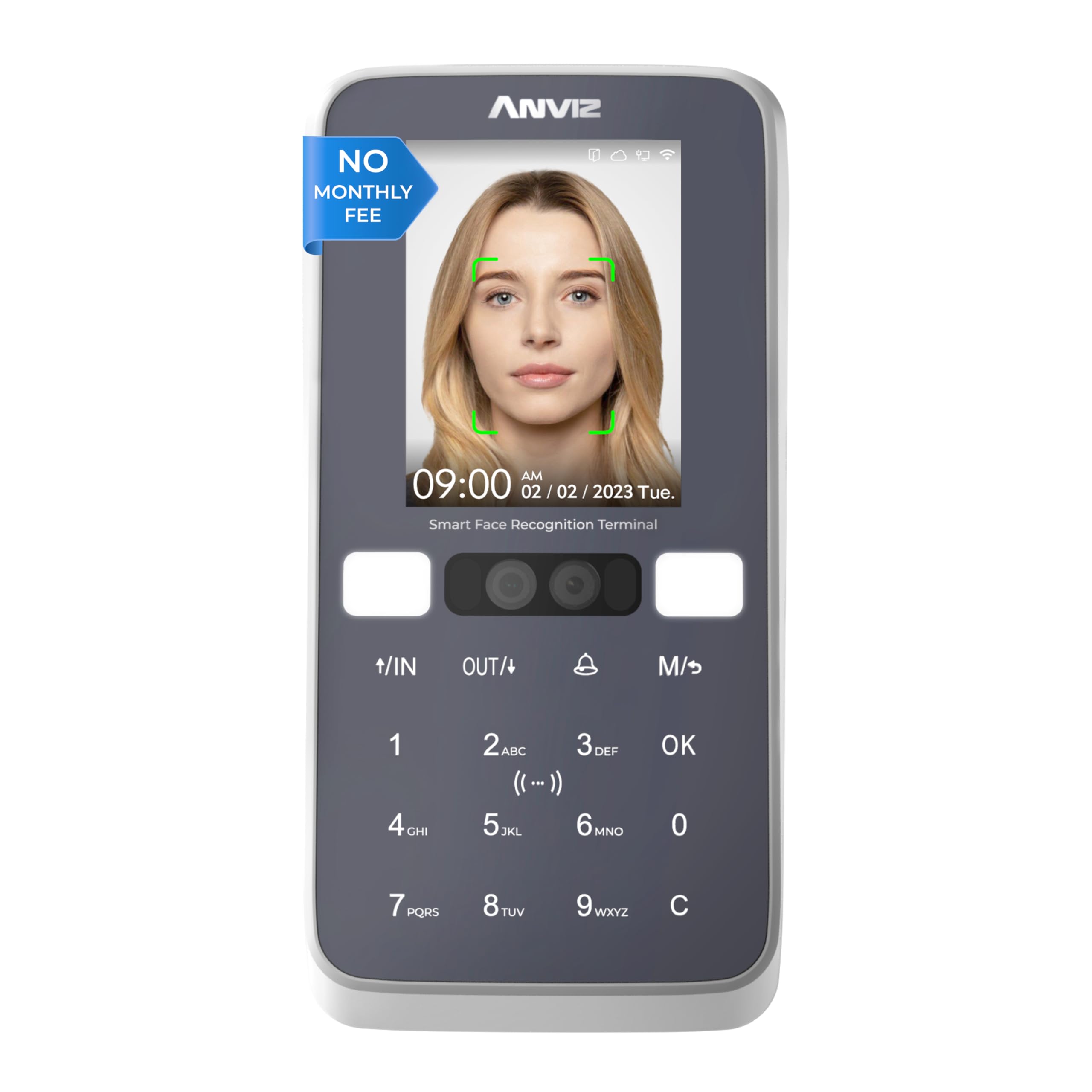 Amazon.com: ANVIZ Time Clocks for Employees Small Business (0 Monthly ...