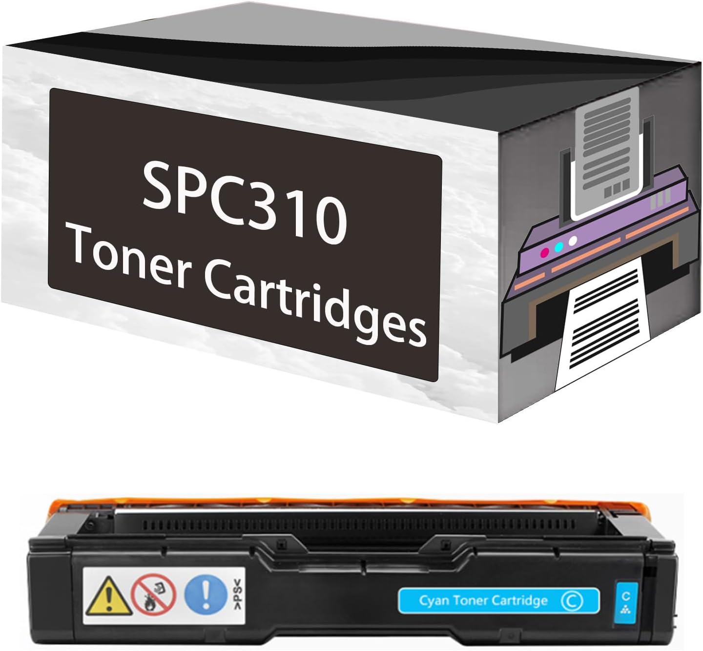 Amazon.com: SPC310 Toner Cartridges Replacement for Ricoh SPC310 Compatible for Aficio SPC231N ...