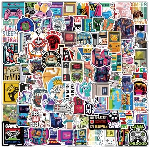 Amazon.com: 100Pcs Video Game Stickers, Multicolor Vinyl Waterproof ...