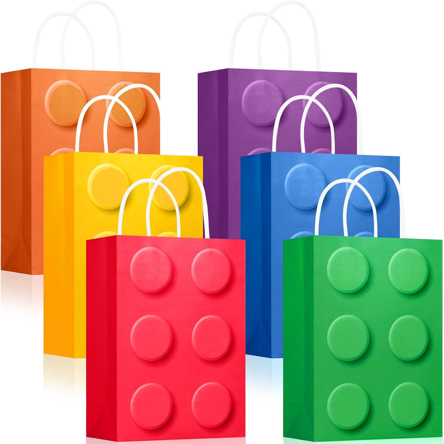 Amazon.com: YOTNUS 𝟮𝟰 𝗣𝗰𝘀 Building Block Party-Favor-Gift-Bags, Small ...