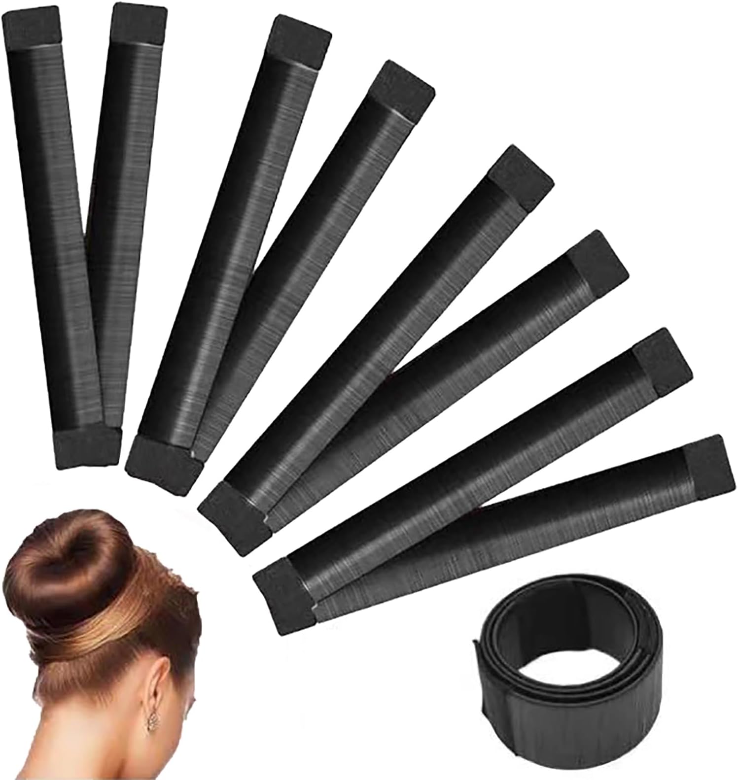 Amazon.com: Pndeyo 2pcs Hair Bun Maker for Women, Non-Slip Hair Bun ...