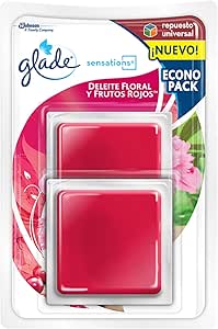 Glade Sensations Repuesto, Ambientador sin Aerosol para el Hogar, Aroma Deleite Floral y Frutos ...