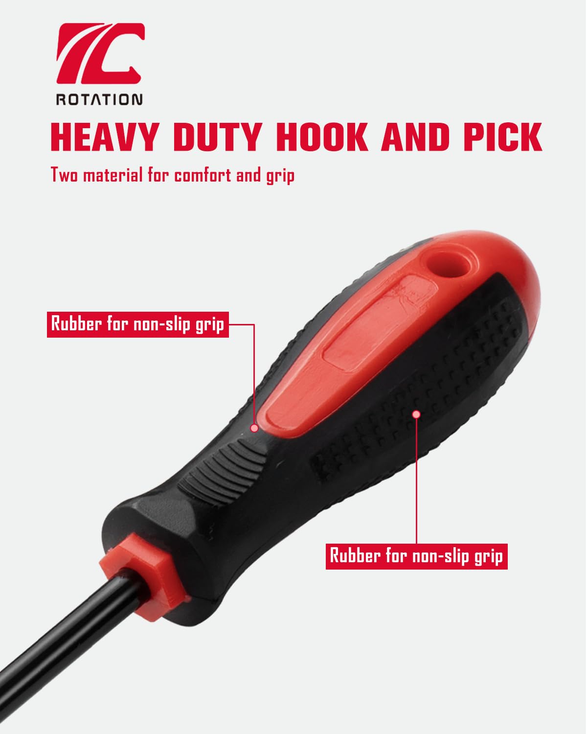 Snapklik.com : ROTATION 4-Piece Heavy-Duty Long Hook & Pick Set