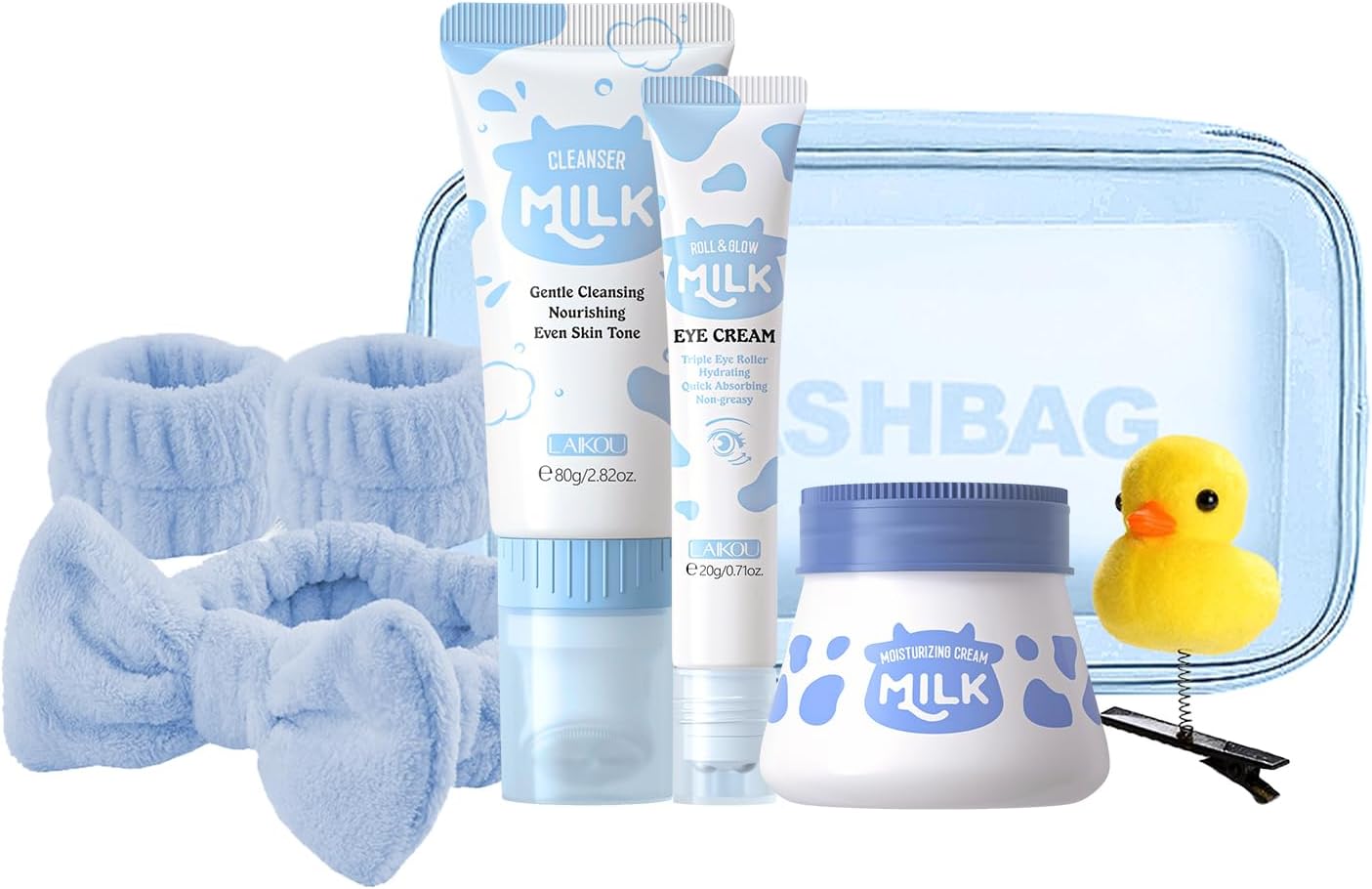 Amazon.com : LAIKOU Skin Care Set Milk Beauty Gift Sets Skin Care Kit ...