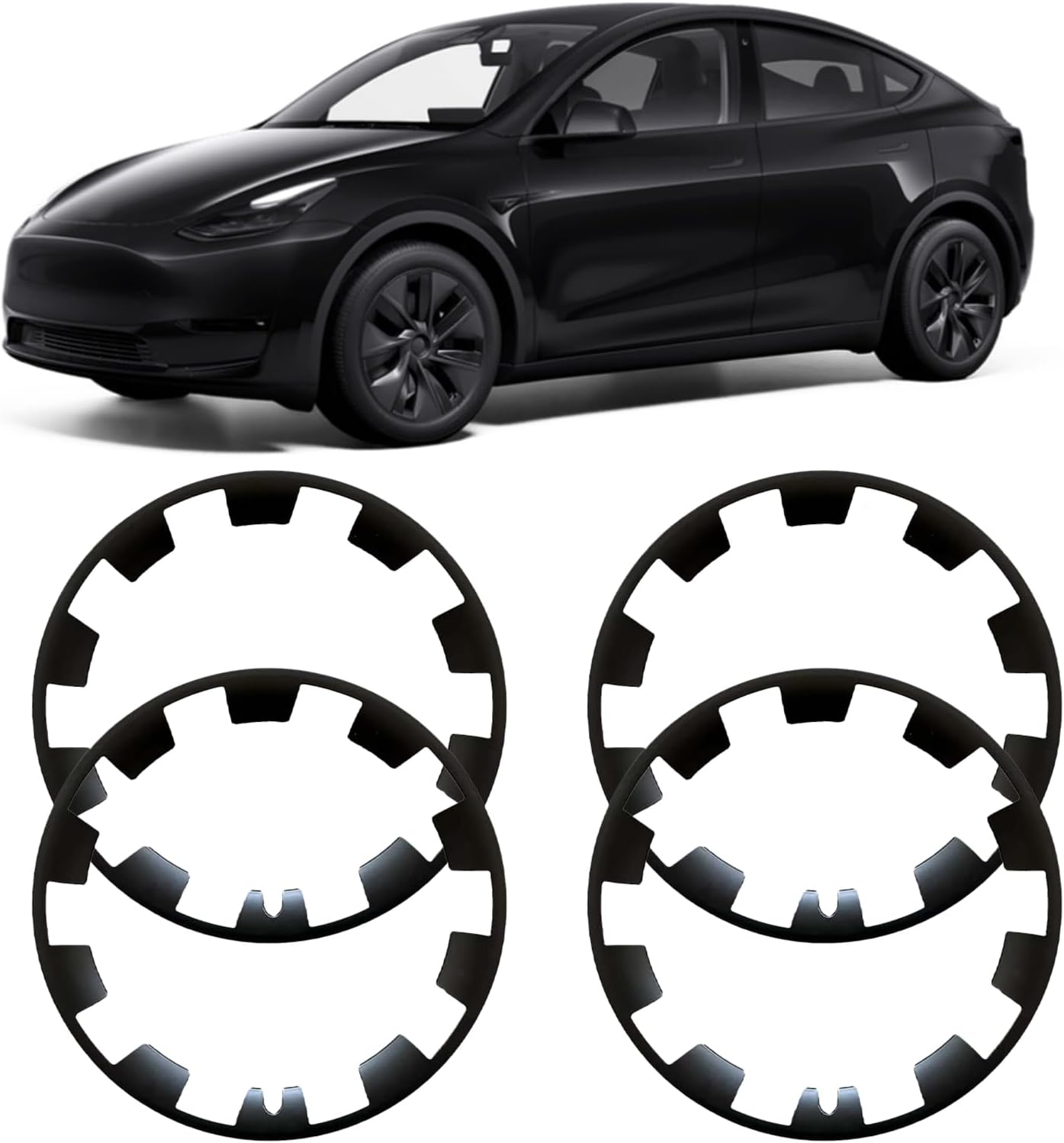 Wheel Rim Protector compatible with Tesla Model Y, 20inch ABS Hub Cap ...