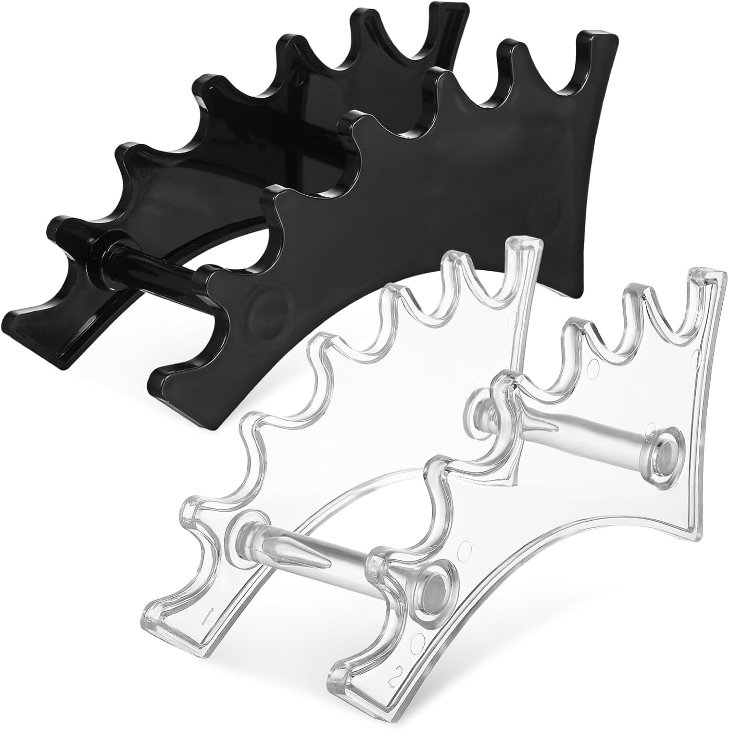 Amazon.com: SEWACC 2Pcs Pen Holder Display Stand 6 Slot Plastic Pen Holder Stand Makeup Brush ...