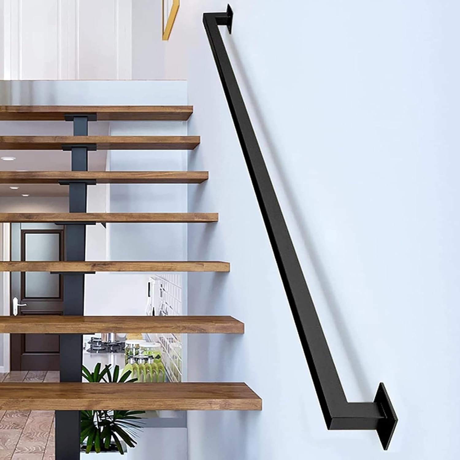 Amazon.co.jp: Stair Railing - Metal Stair Railing Kit, 1'-20' Stair ...