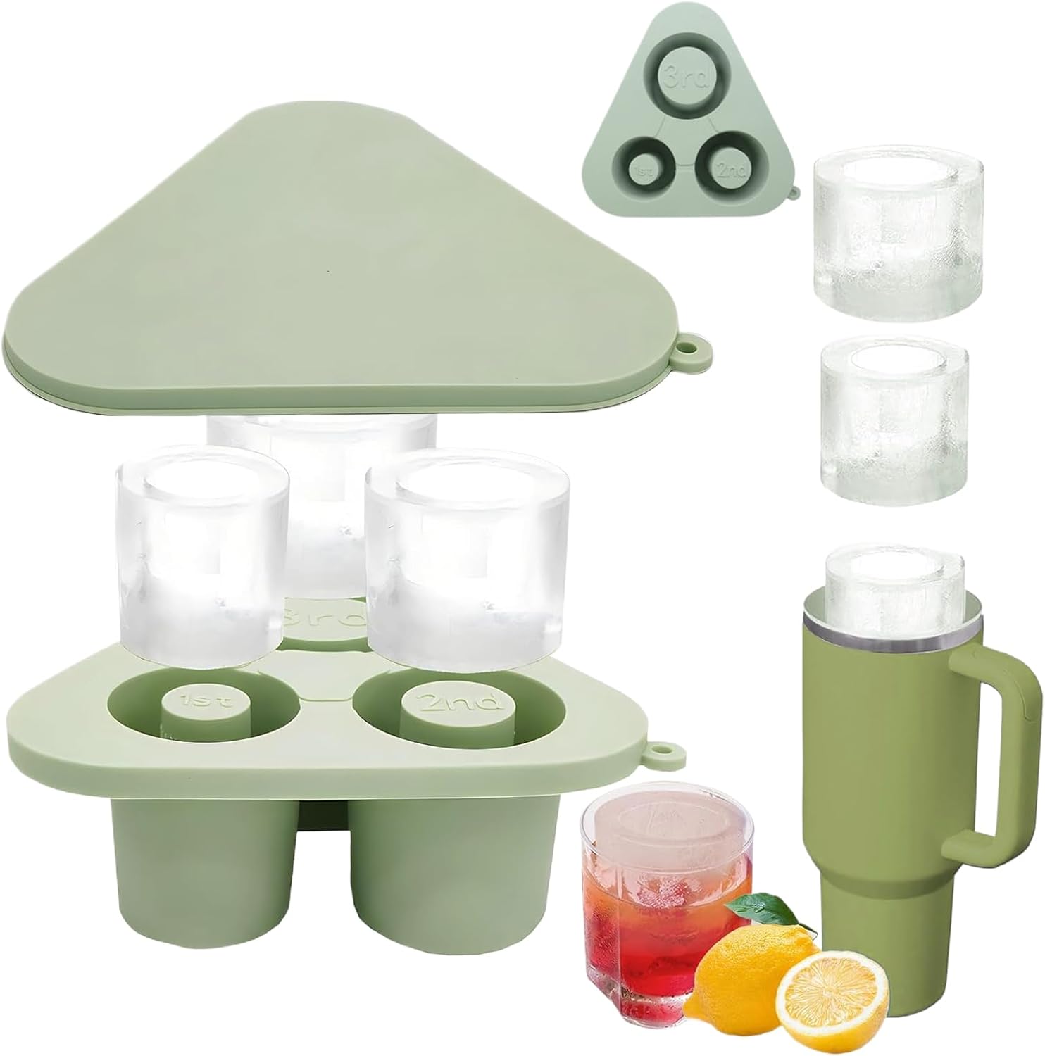 Amazon.com: Ice Mold for Stanley Cup, Ice Cube Tray for 30-40 Oz ...