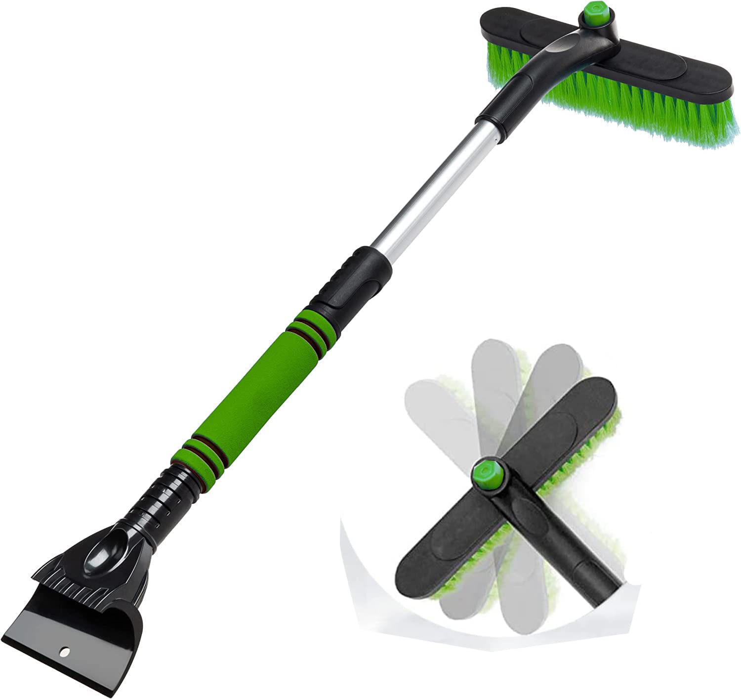 Otcmuky 2-in-1 Snow Brush with Ice Scraper for Car Windshield ...