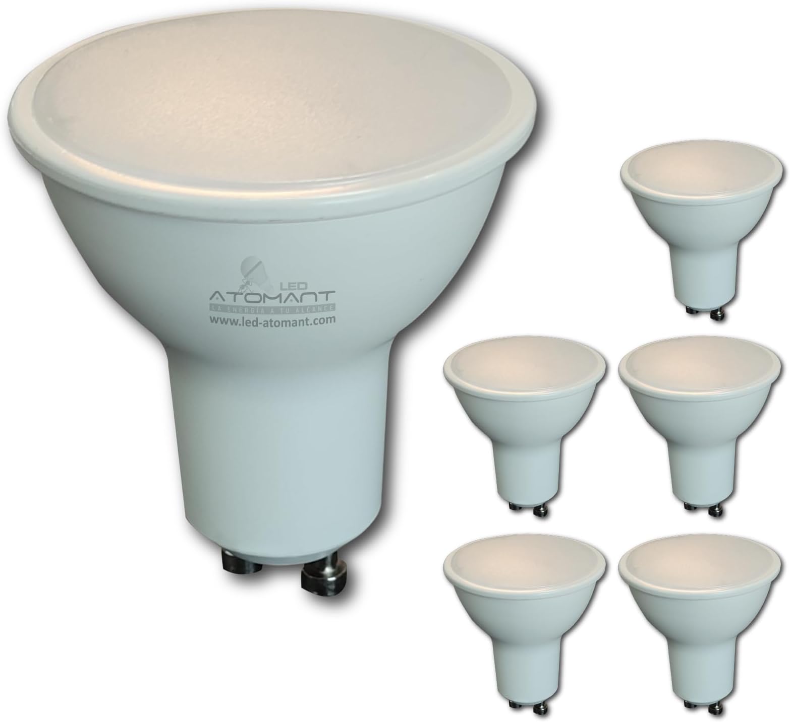 6 Pack GU10 LED Bulb 9W 800 Lumens, 5000K Daylight Bright White, 110V ...