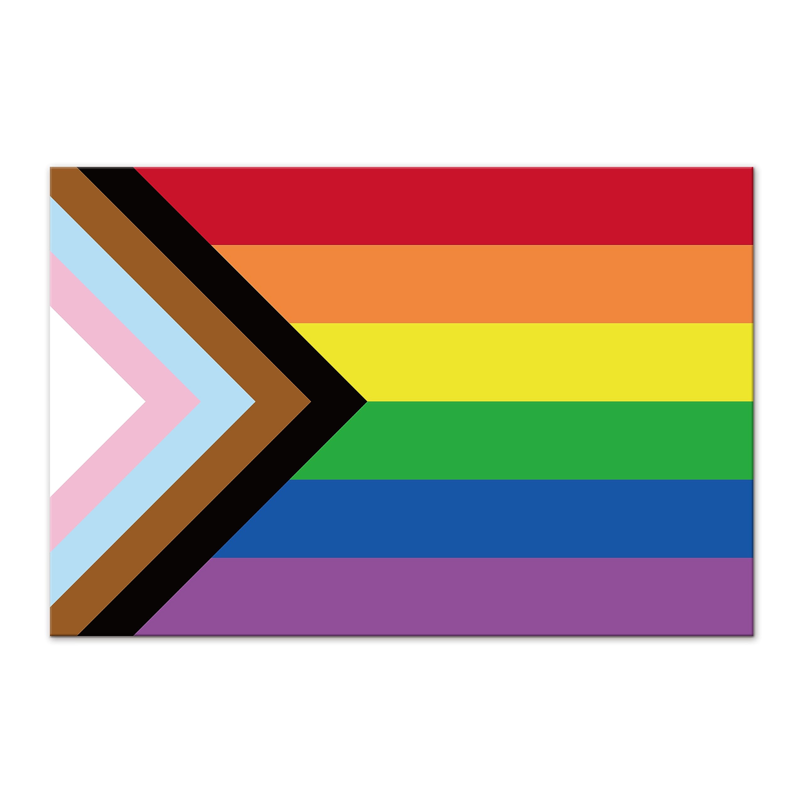Amazon.com: GEEKBEAR Progress Pride Rainbow Flag Magnet (1 Pack) - 6 x ...