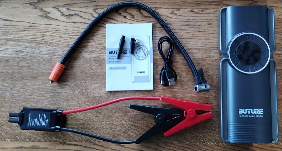 $13/mo - Finance Portable Car Jump Starter with Air Compressor, BUTURE ...