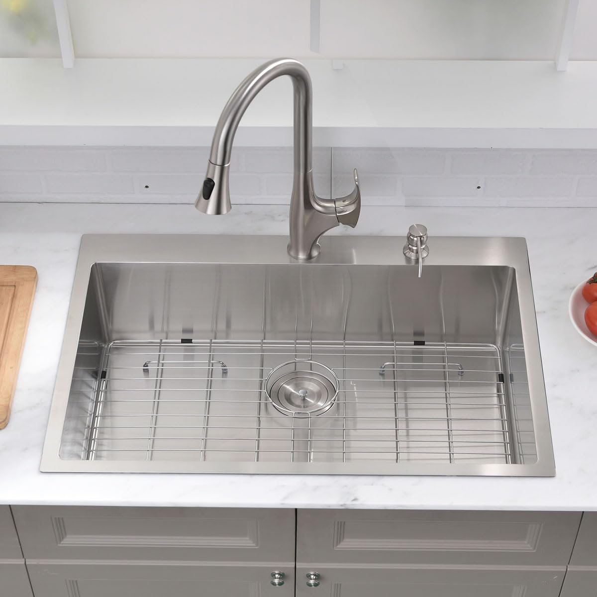 Snapklik.com : 33-inch Drop In Kitchen Sink Stainless Steel -VOKIM 33 ...