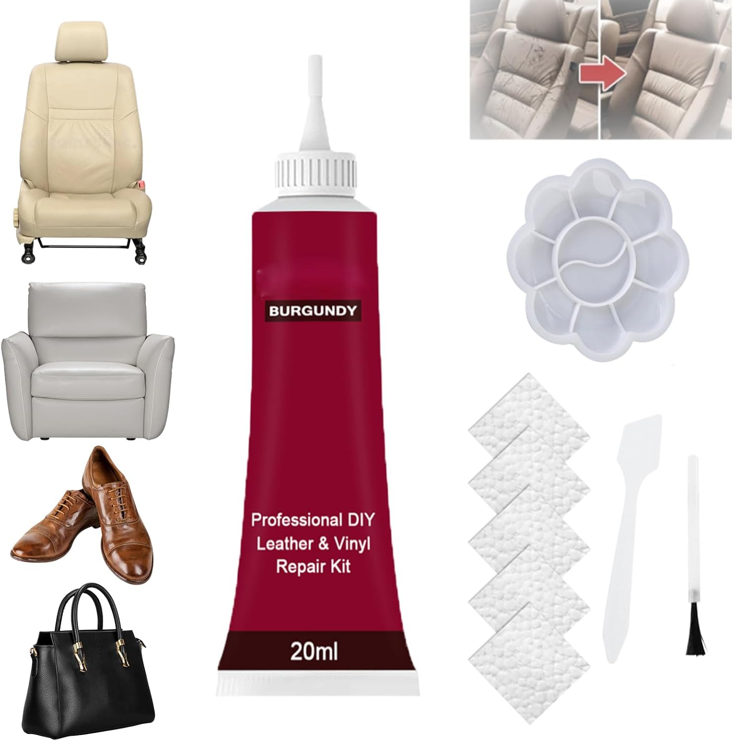 Amazon.com: Meomeland Advanced Leather Repair Gel Kit for Cars ...