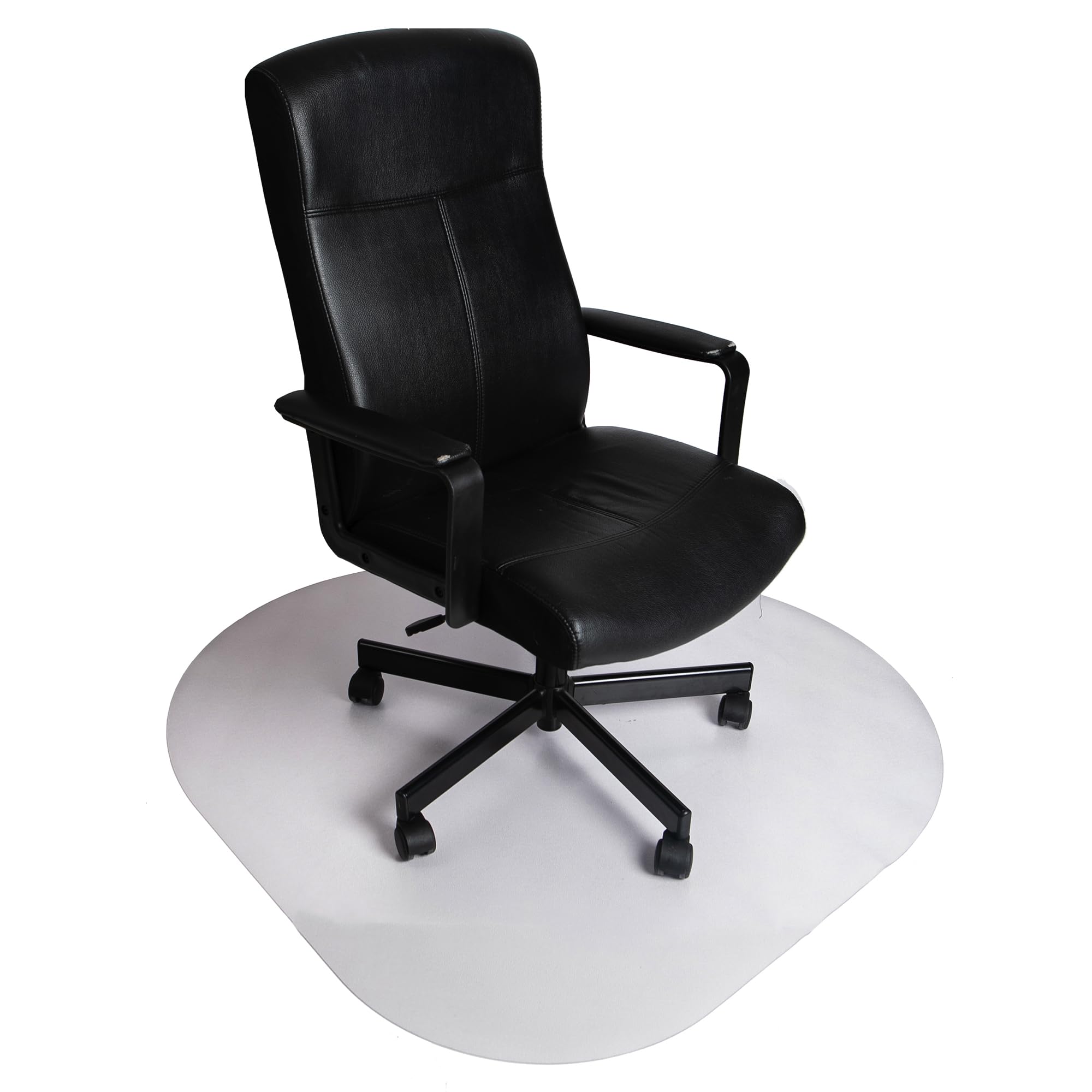 Amazon.com : DESKU Rounded Triangle Desk Chair Mat – Heavy-Duty PVC ...