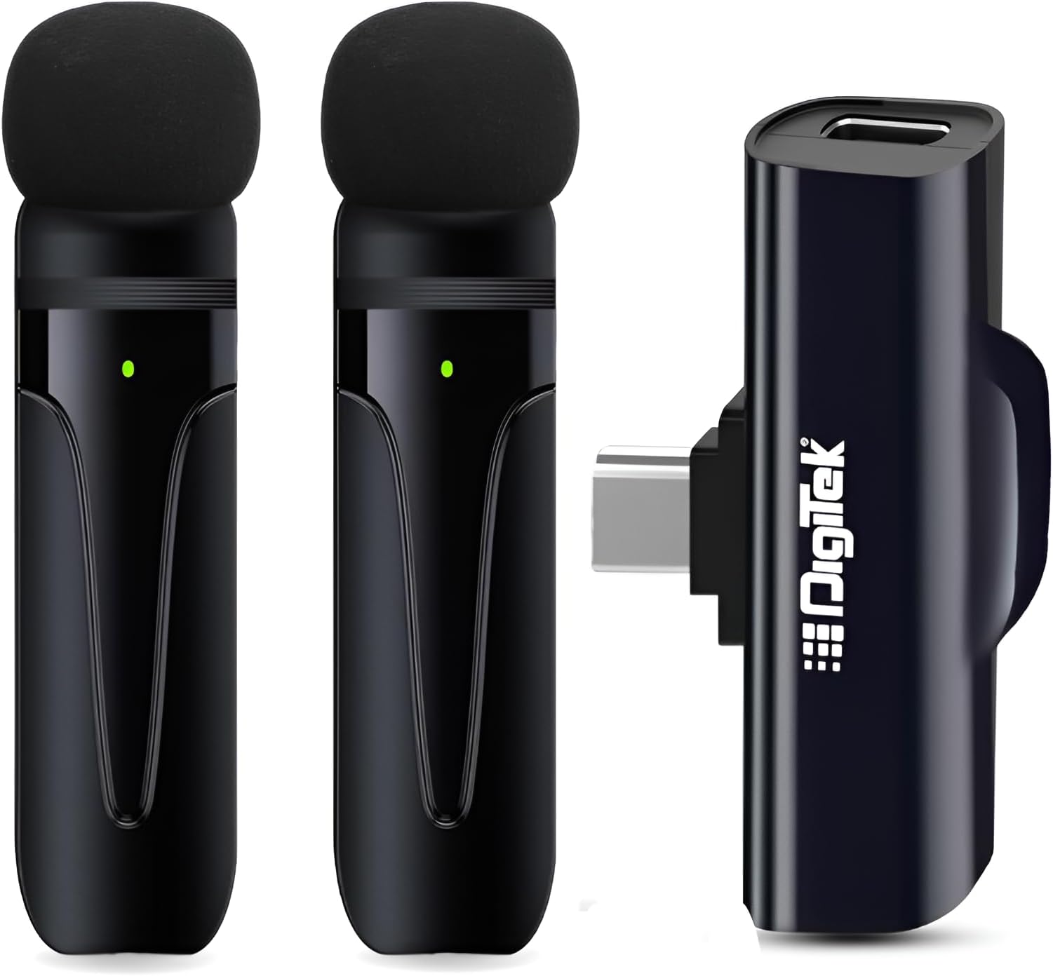 Digitek® (DWM 003 Wireless Microphone with Receiver Set, 2 Mics + 1 ...