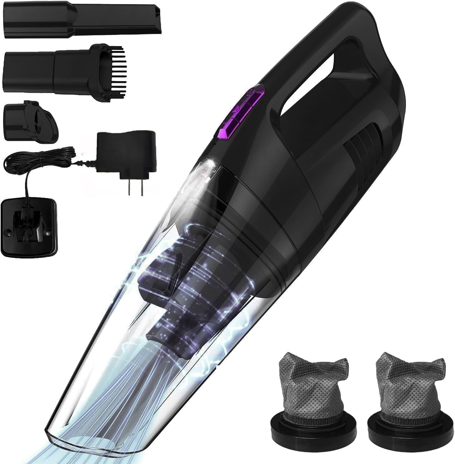 Amazon.com - whall Handheld Vacuum Cordless, 8500PA Strong Suction Hand ...