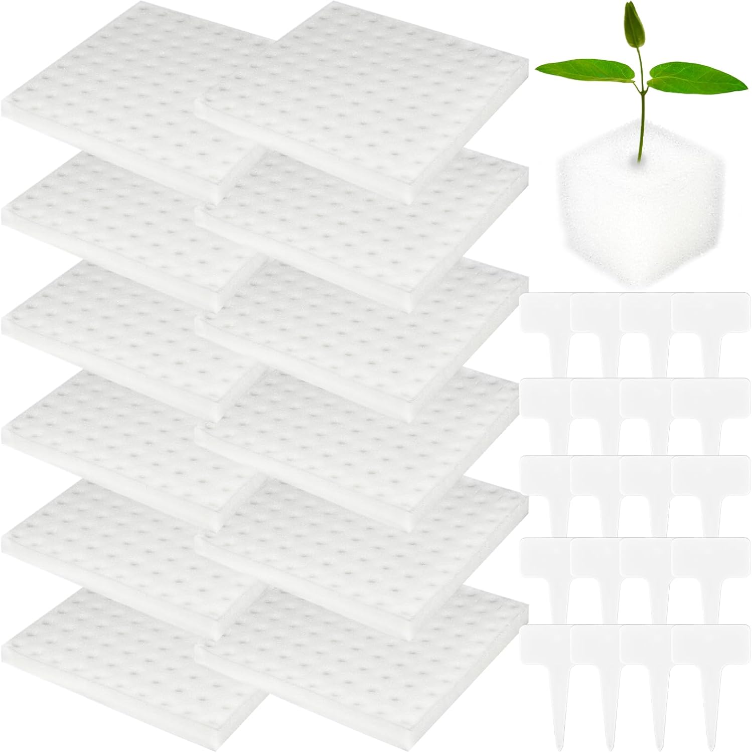 Amazon.com : 1200 Pcs Hydroponic Sponge Planting Tool - Greenhouse ...
