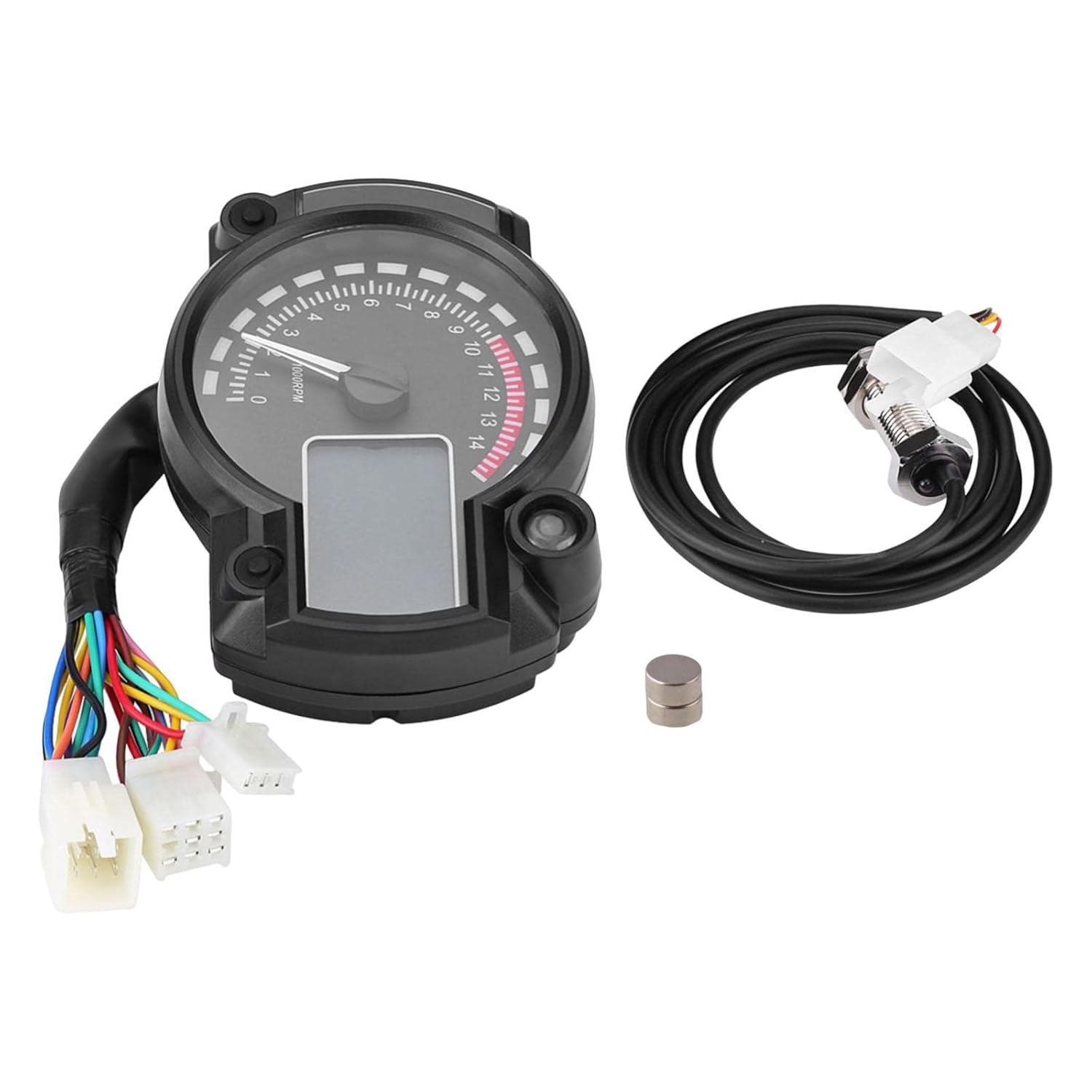 LOSA Motorcycle Speedometer 14000RPM 299 Kmh MPH ATV with Speed Sensor ...