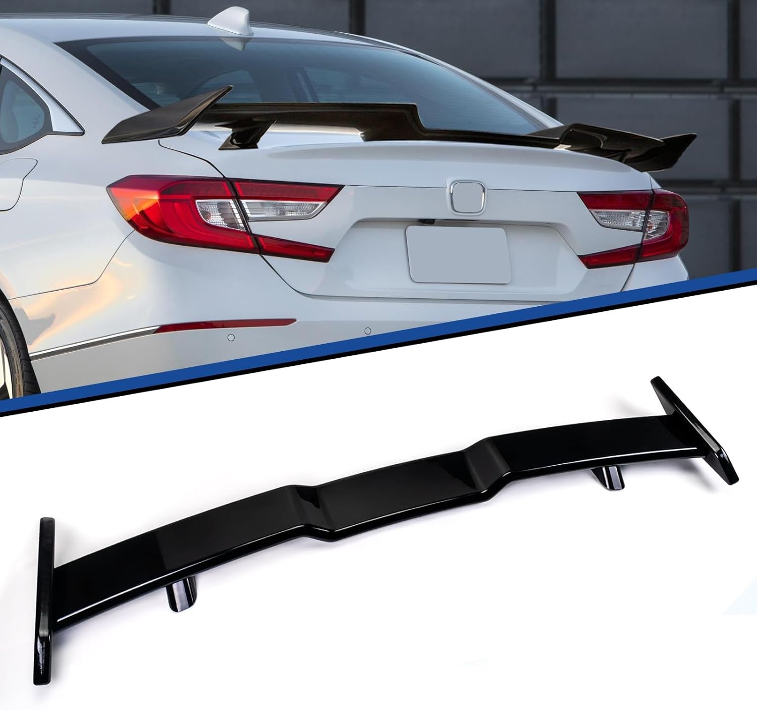 Amazon.com: Glossy Black Rear Spoiler Wing Compatible with Nissan ...