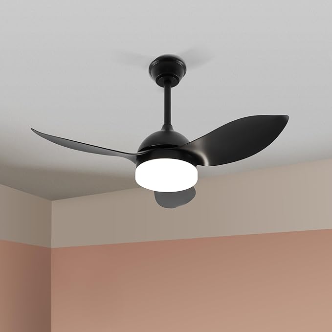 Amazon.com: HUIMAN Small Ceiling Fan with Light,36 inch Kitchen Bedroom ...