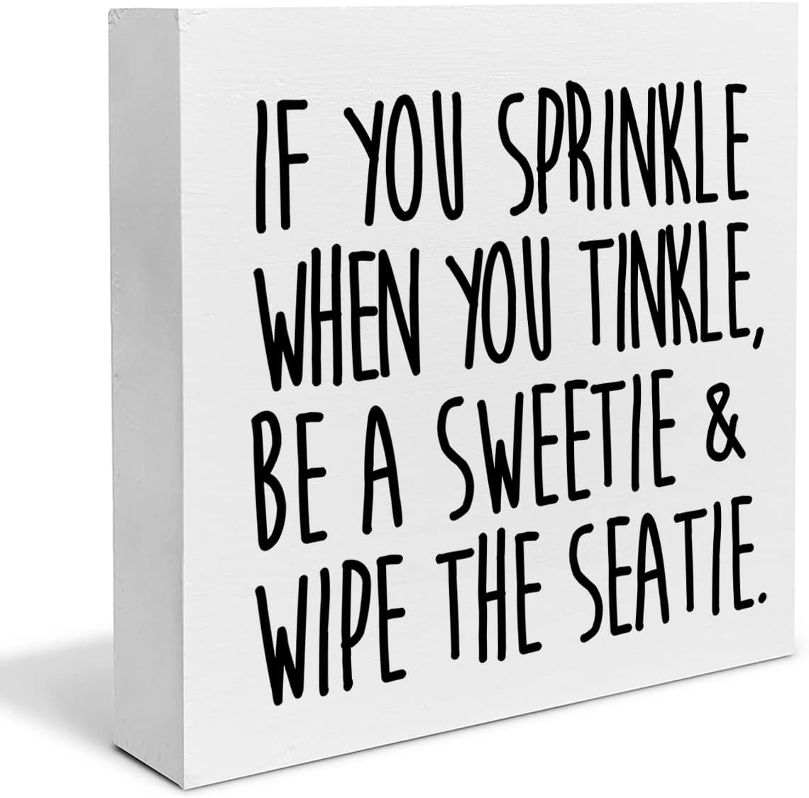 Amazon.com: Funny Bathroom Signs - If You Sprinkle When You Tinkle ...