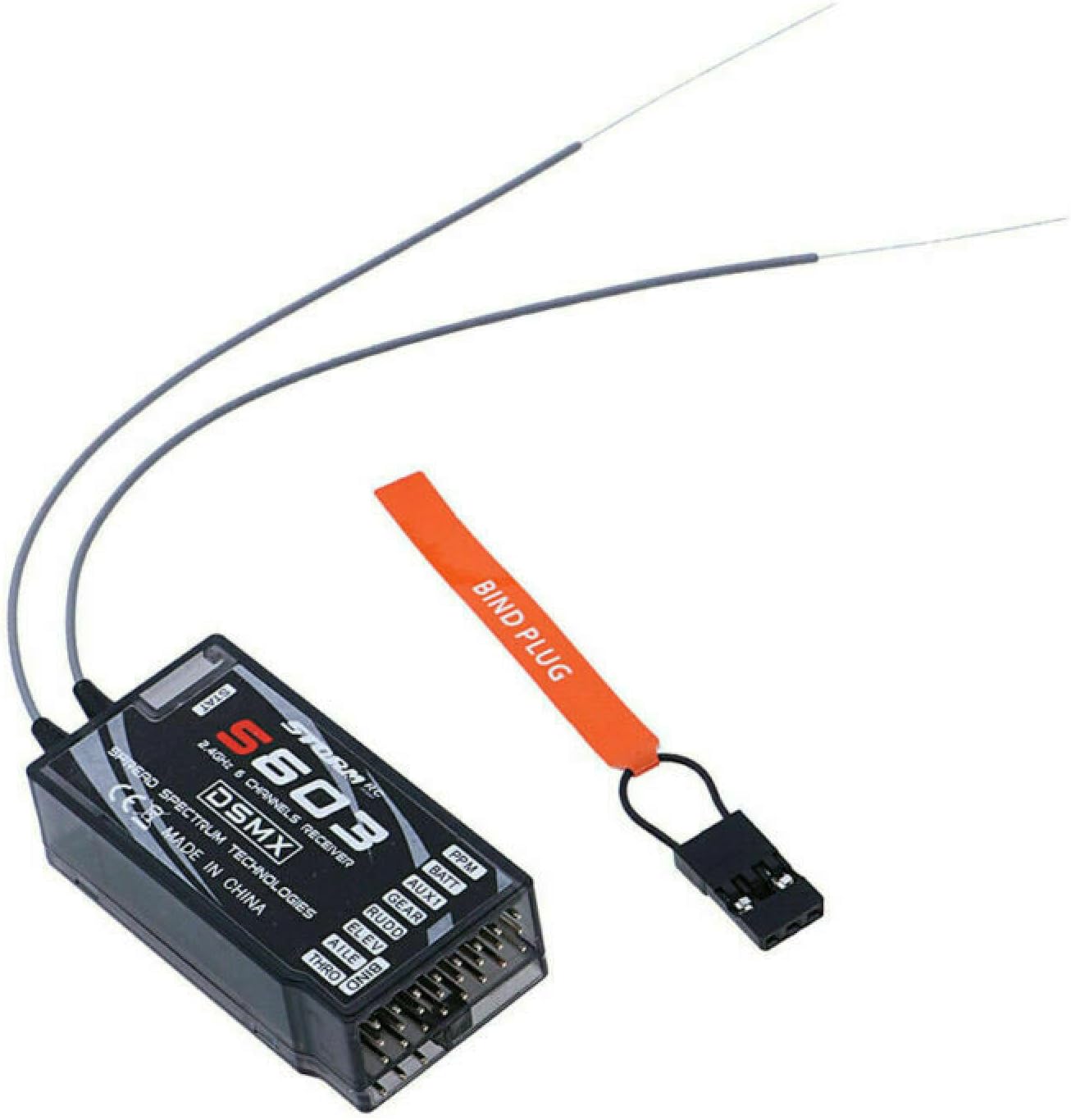 Amazon.com: ZEZEFUFU S603 Receiver 6 Channel 2.4GHz PPM for JR for ...