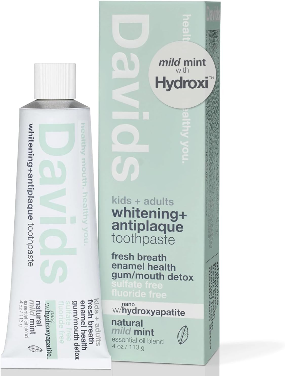 Amazon.com : Happy Tooth Natural Hydroxyapatite Toothpaste, Fluoride ...