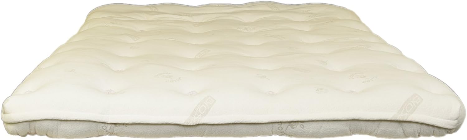 Amazon.com: Heavenly 4-inch Latex and Wool Mattress Topper (Queen ...