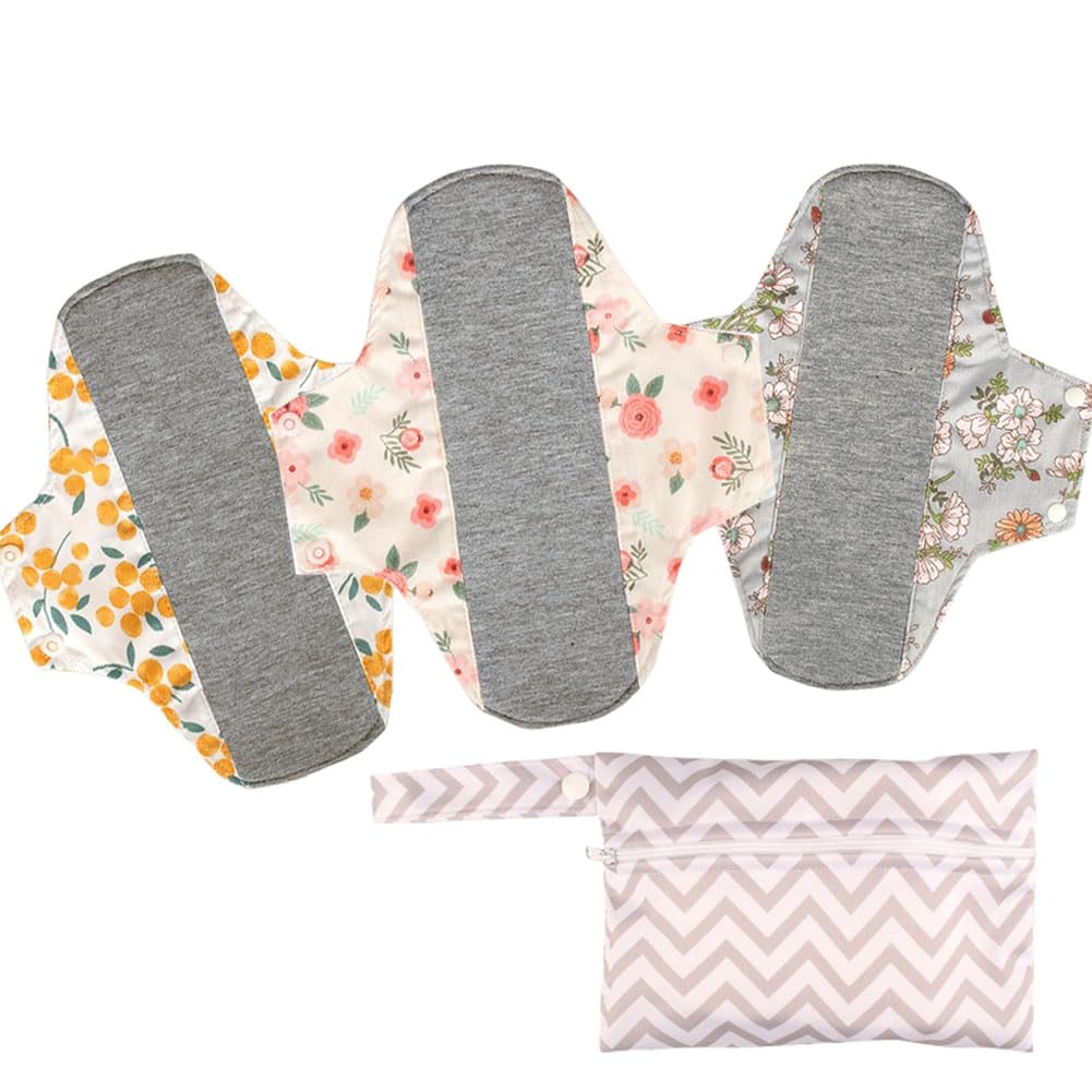 Amazon.com: WEEOATAR Reusable Menstrual Pads,Graphene Incontinence Pads ...
