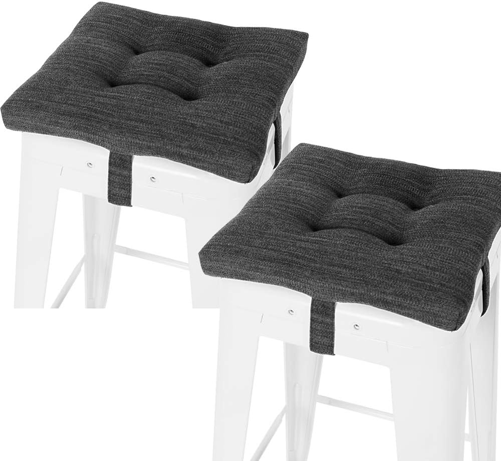 Amazon.com: baibu 12 Inches Square Seat Cushion, Super Soft 2PC Bar ...