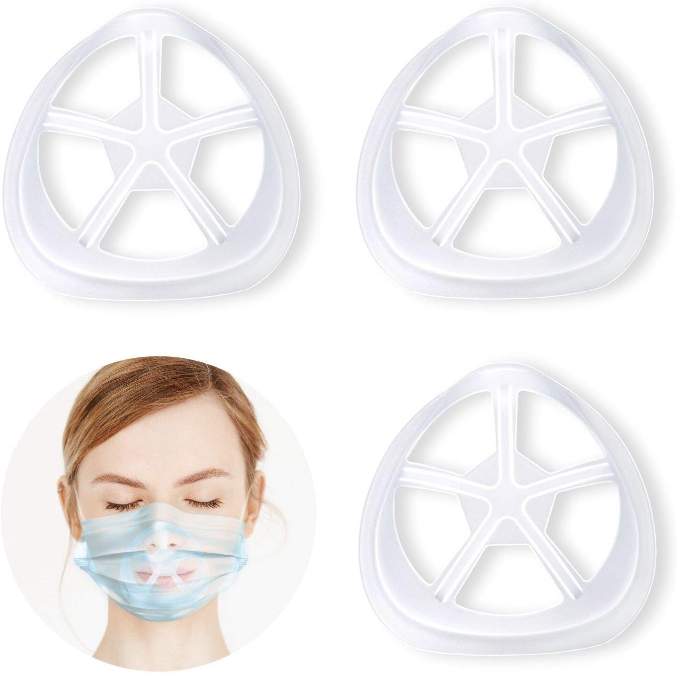 Amazon.com: 3D Mask Bracket Internal Support Frame Silicone Cool Mask ...