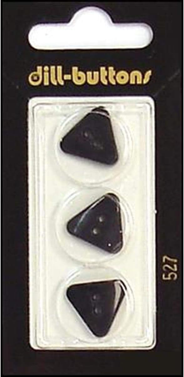 Amazon.com: Dill Buttons 15mm 3pc 2 Hole Black