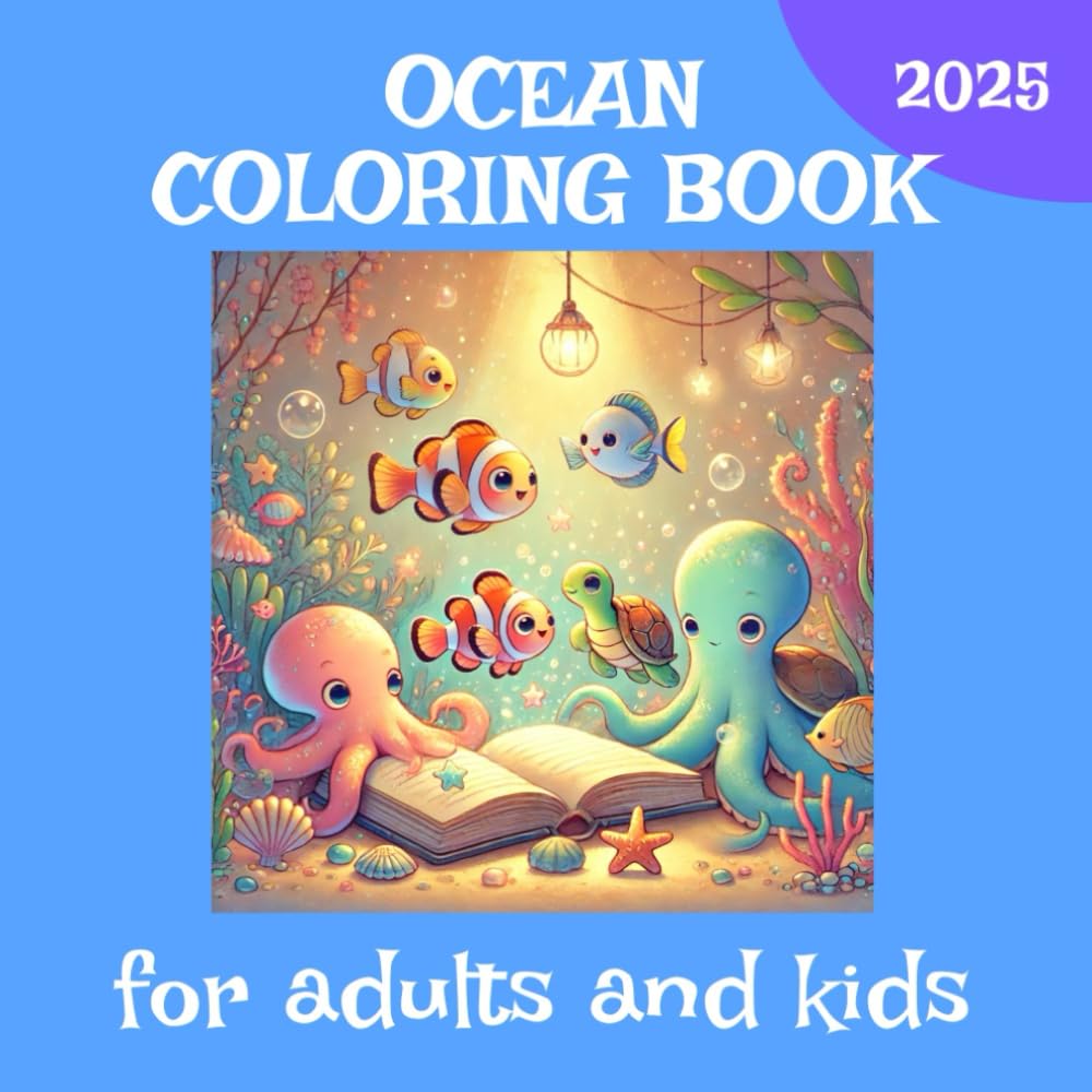 Amazon.com: OCEAN COLORING BOOK for ADULTS and KIDS: Hhe Sea adventures ...