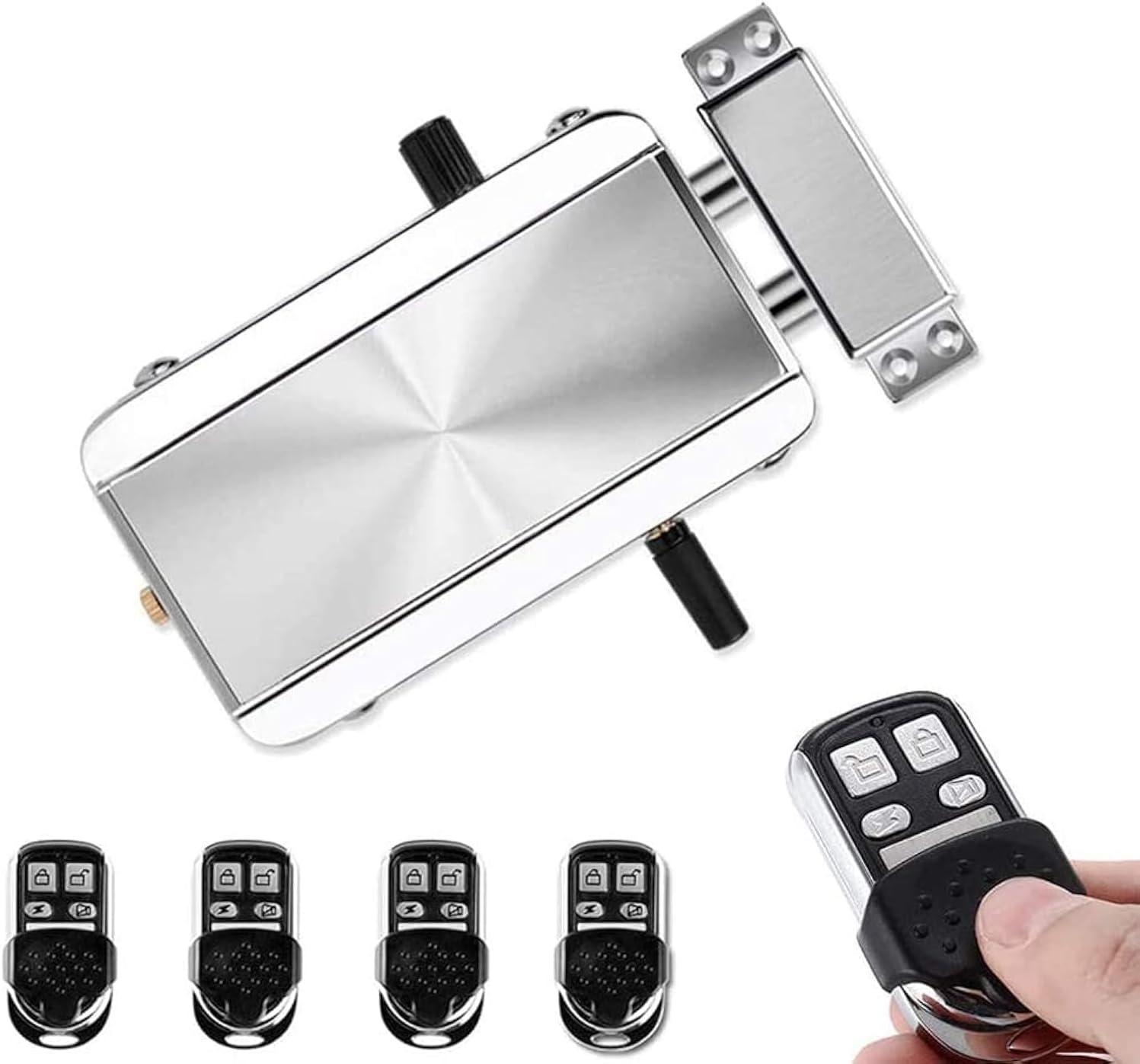 Amazon.com: Waterproof Outdoor Gate Smart Rim Lock Digital WiFi ...