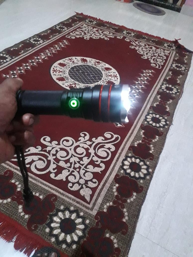 WARSUN Multi-Functional Tactical Zoomable Flashlight, 5800 Lumens High ...