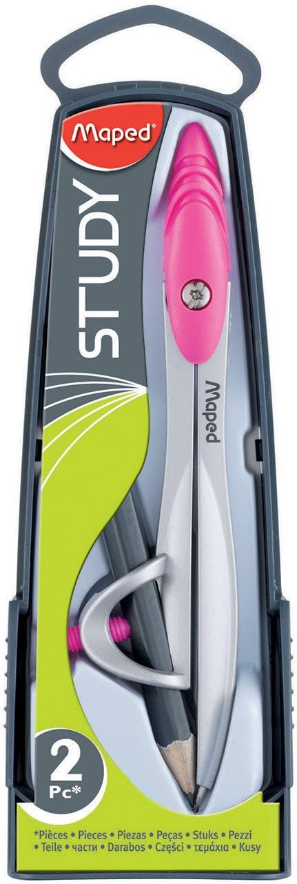 Amazon.com : Maped Study Compass (Box of 20 in Assorted Colours ...