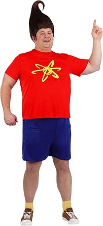 Amazon.com: Adult Jimmy Neutron Costume for Men, Plus Size Outfit with ...
