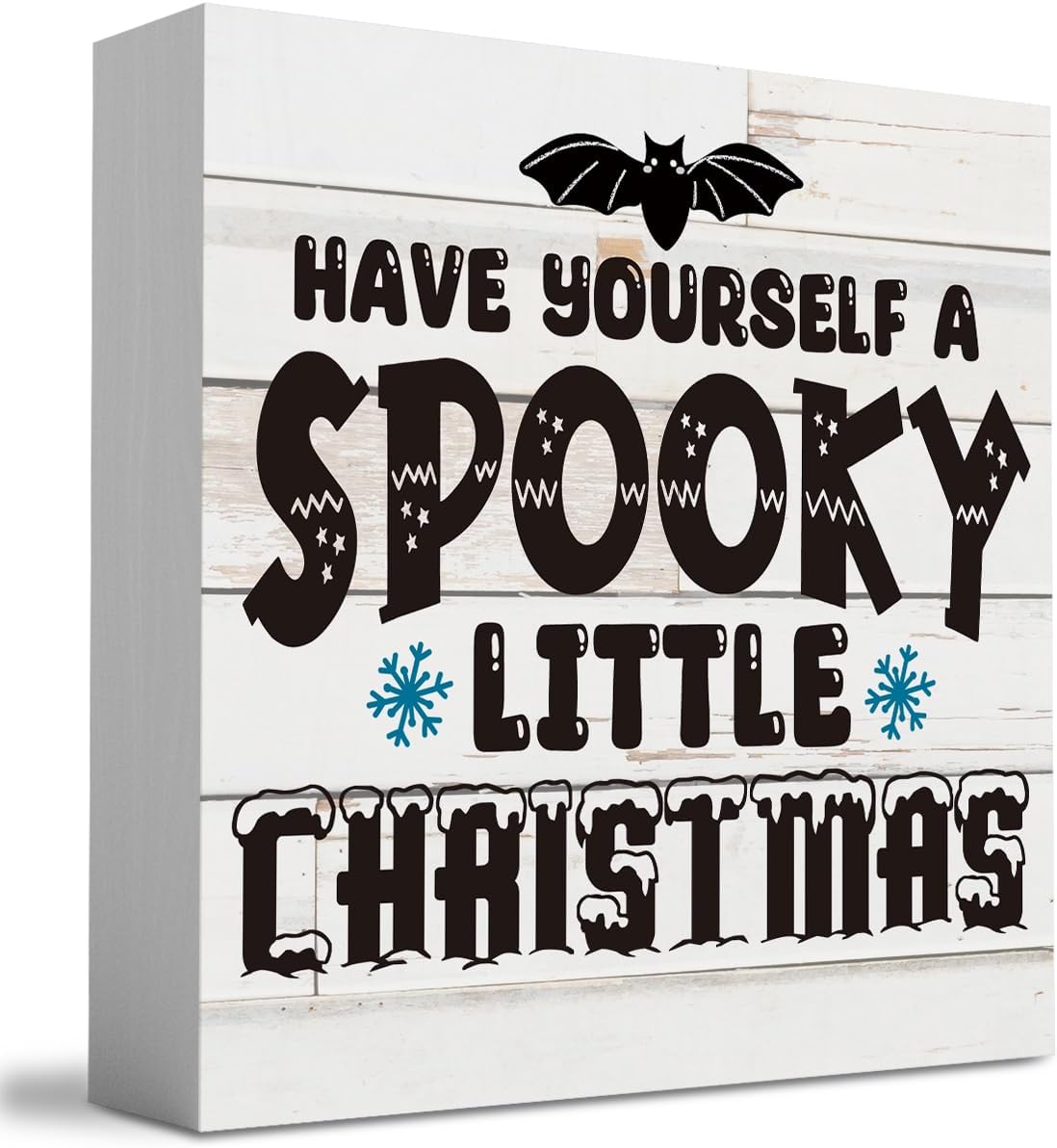Amazon.com: Rustic Winter Have Yourself a Spooky Little Christmas Bat ...
