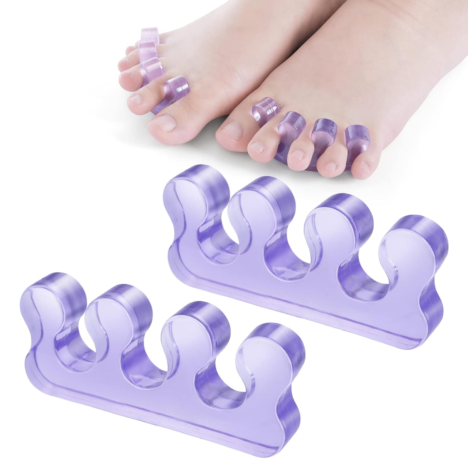 Amazon.com: Sibba Toe Separators for Nail Polish, Silicone Toe ...