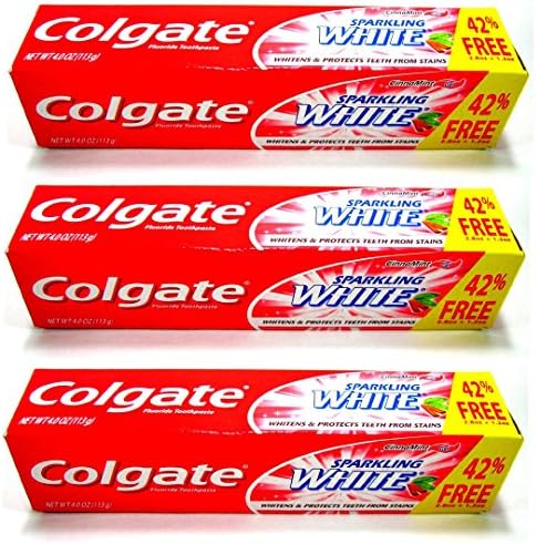 Amazon.com : (Pack of 3) Colgate Sparkling White Cinnamint Gel ...