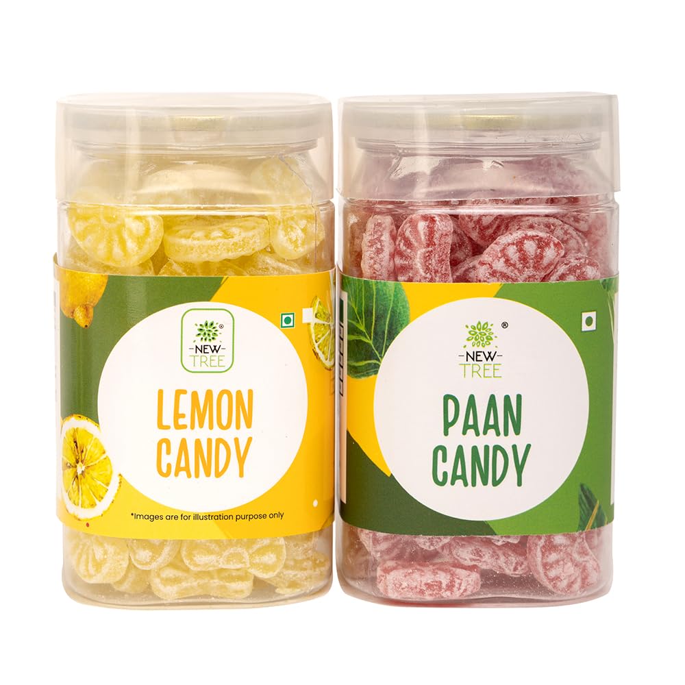 New Tree Hoots Candy Combo Pack of 2 Lemon Candy & Paan Candy, Combined ...