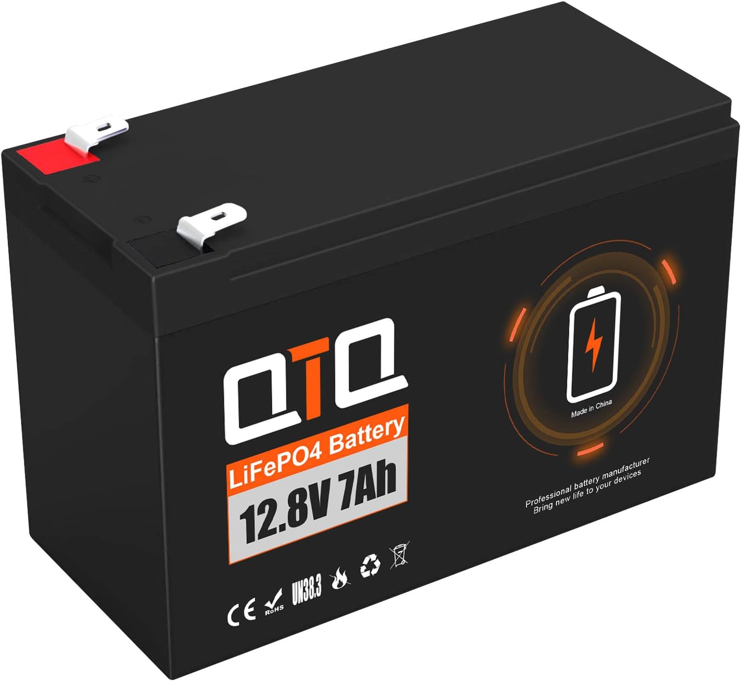 Amazon.com: QTQ 12v 7ah LiFePO4 Battery Rechargeable Deep Cycle Lithium ...