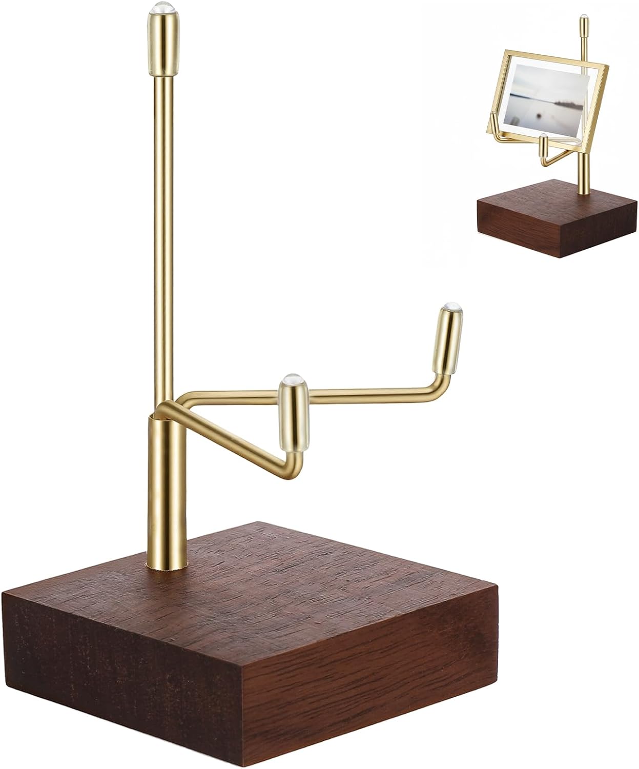 Amazon.com: Kynigo Small Gold Metal Arms Display Stand Easel with ...