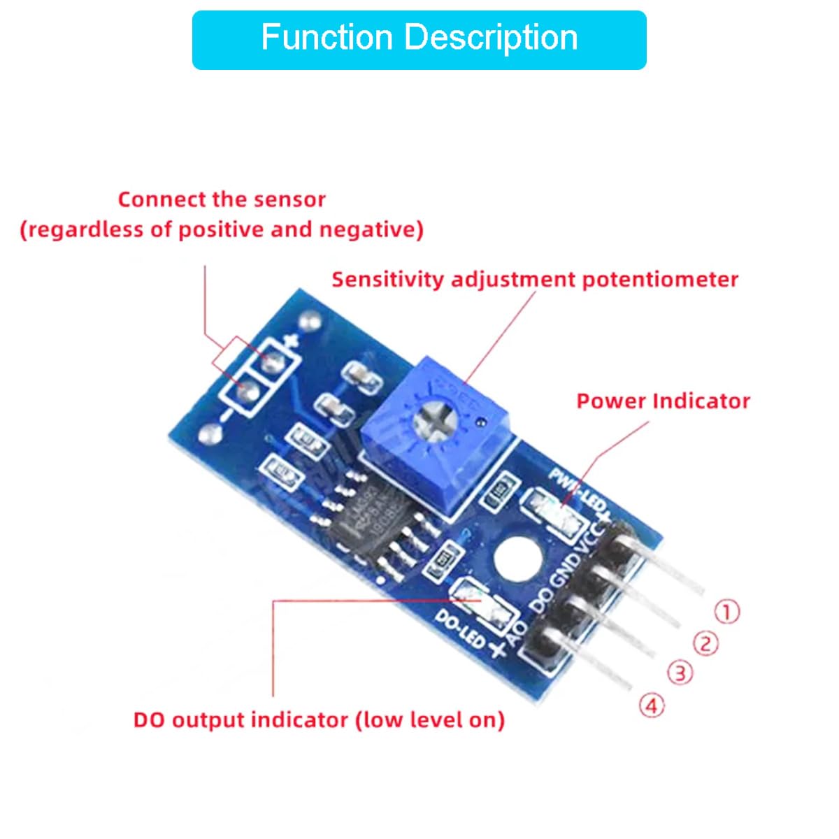 Snapklik.com : DKARDU FSR402 Thin Film Pressure Sensor Resistance ...