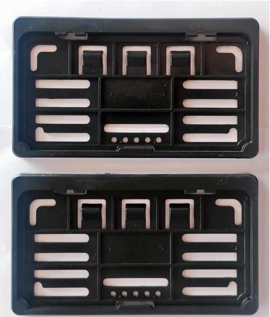 Number Plate Frame STARWAY FINE Edge for Bike Set of 2 Bottom Big ...