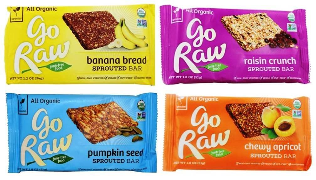 Amazon.com : Go Raw Organic Gluten-Free Sprouted Large Bars 4 Flavor ...