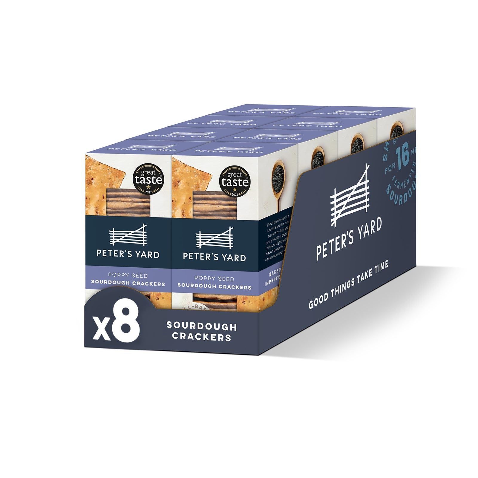 Peter's Yard Sourdough Crackers, Poppy Seed, Great with Chutney and ...