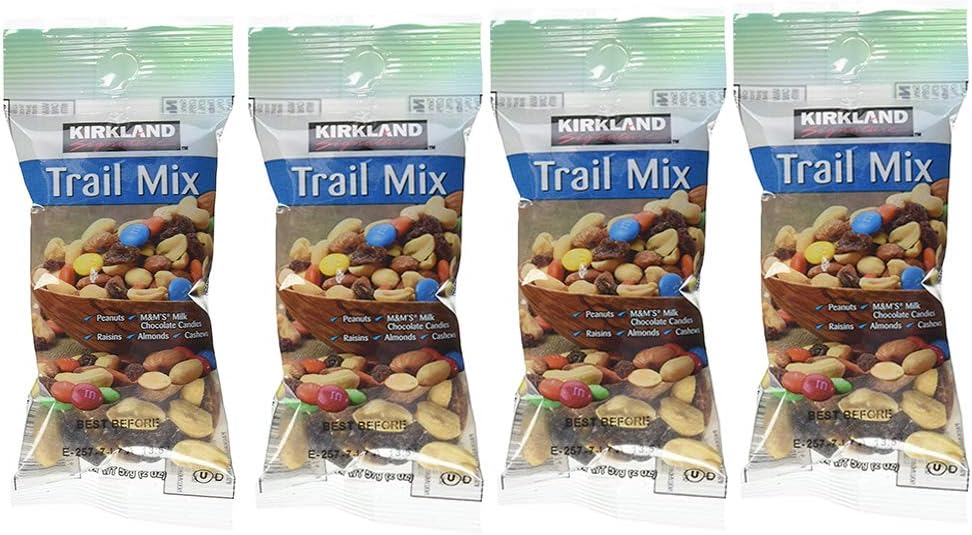 Amazon.com: Kirkland Signature Trail Mix Snack Packs, Trail Mix, 2 oz ...